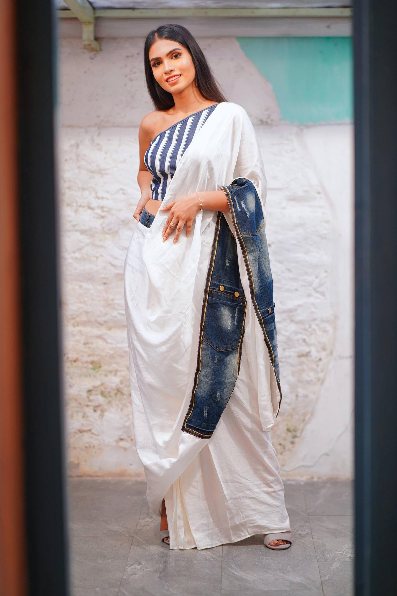 Denim Skirt Saree – denimdarzi.com